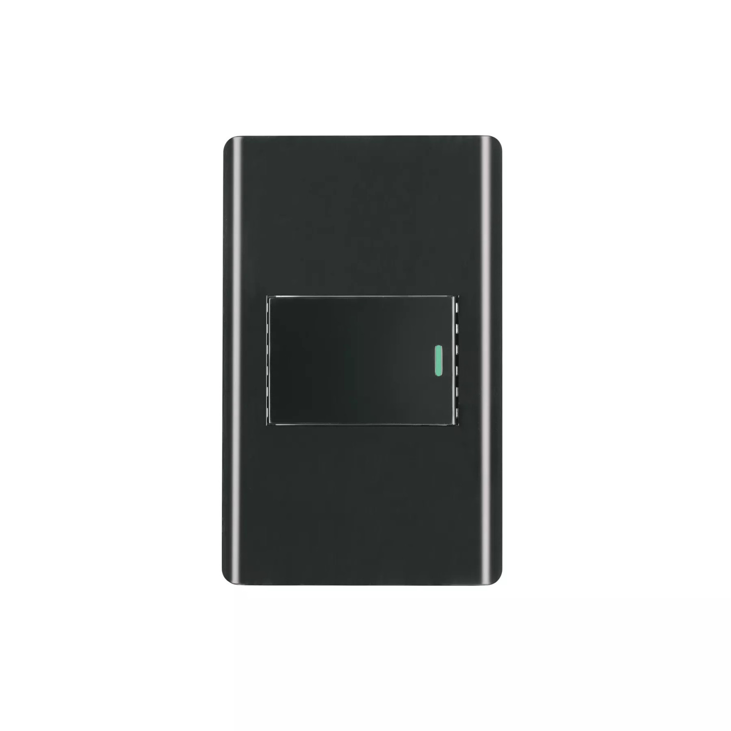 Placa armada negra Lisboa 1 interruptor... | Volteck