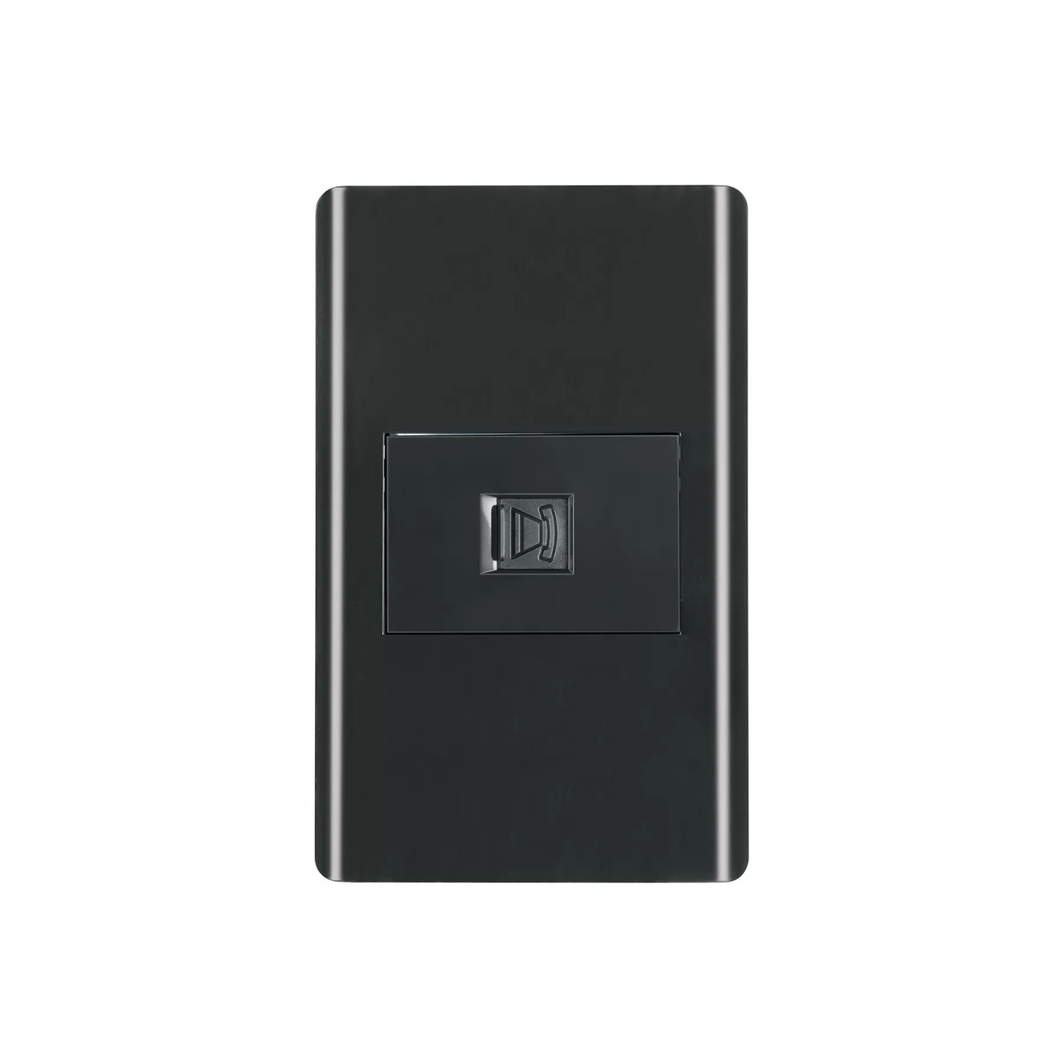 Placa armada negra 1 toma tel. Lisboa... | Volteck
