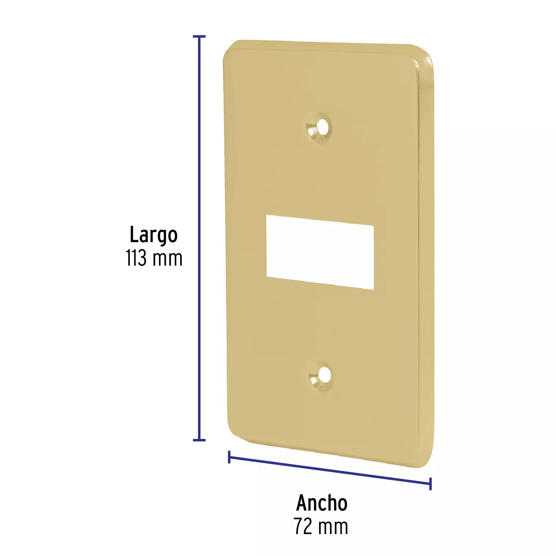 Placa 1 módulo aluminio Económica... | Volteck