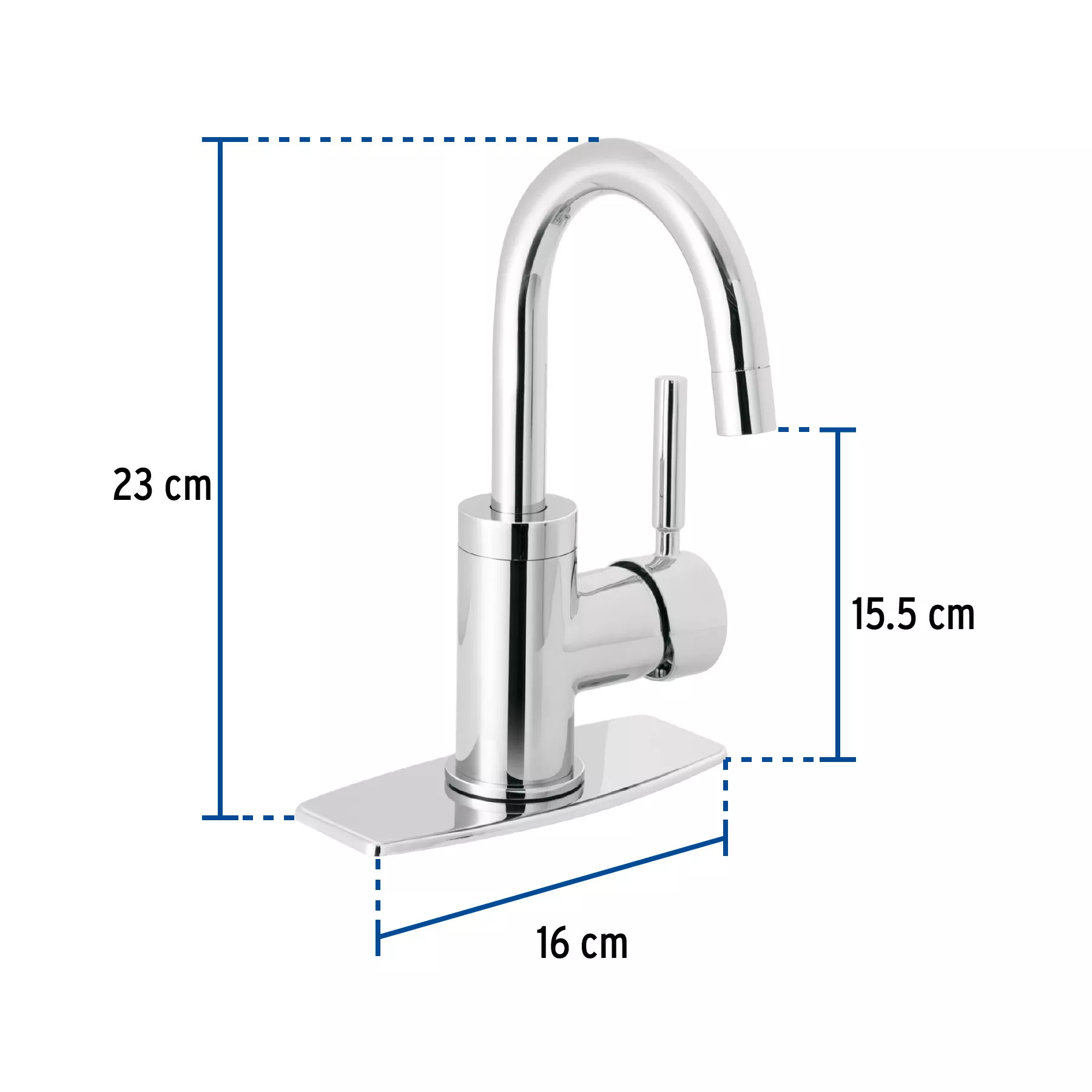 Monomando corto lavabo cromo FOSET TÚBIG | Foset