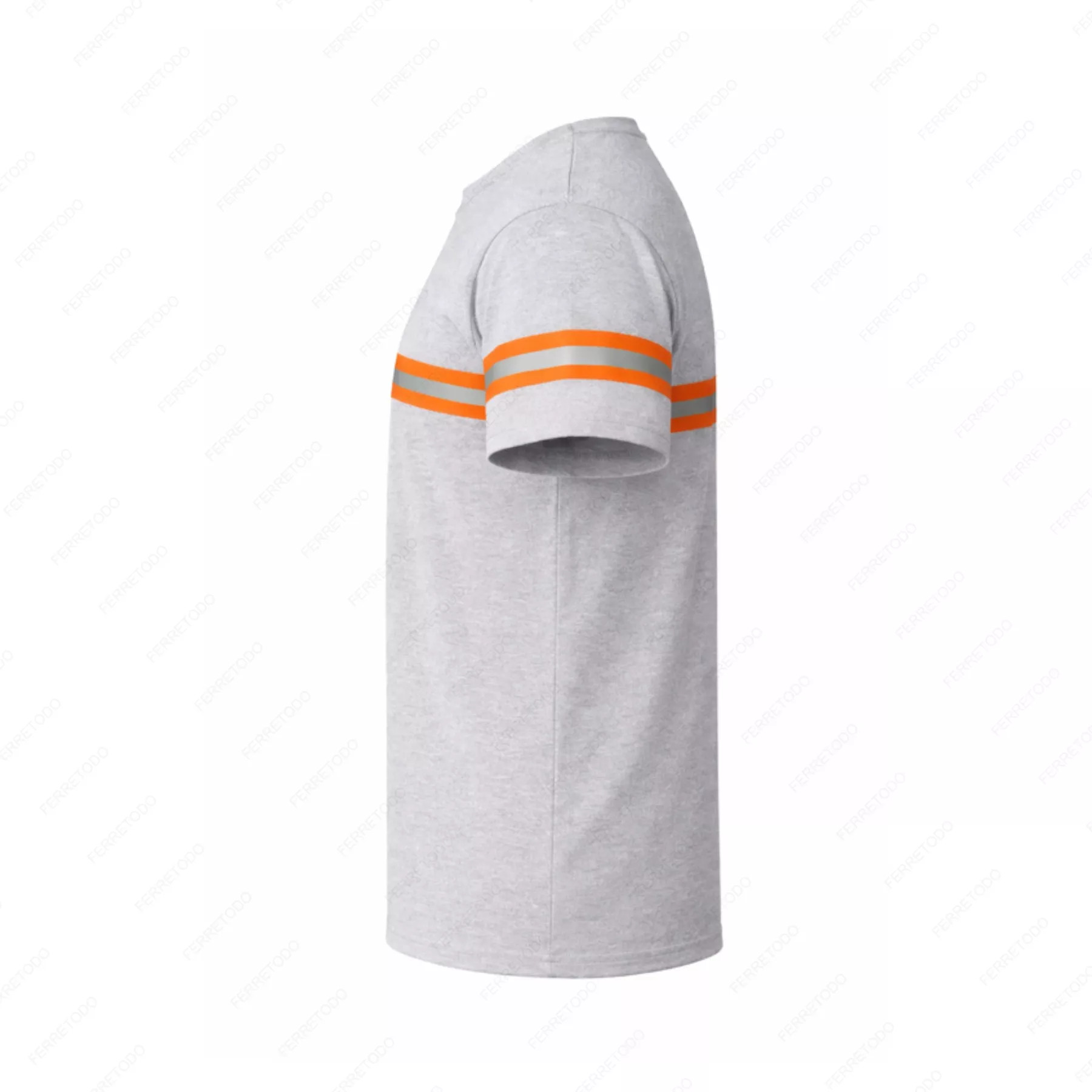 Playera de Trabajo Gris con Reflectivo N... | Sin Marca