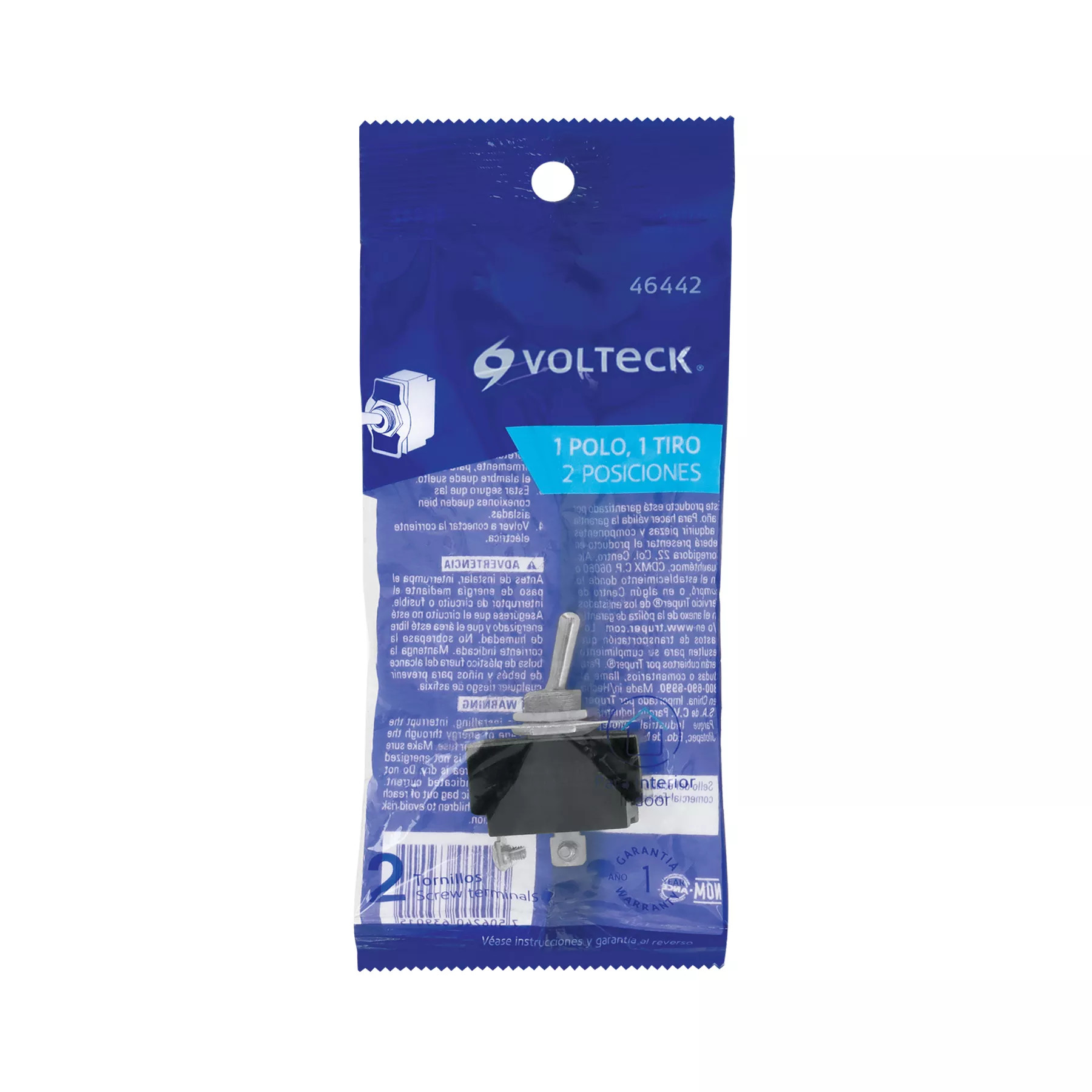 Interruptor de pal... 2 tornillos | Volteck