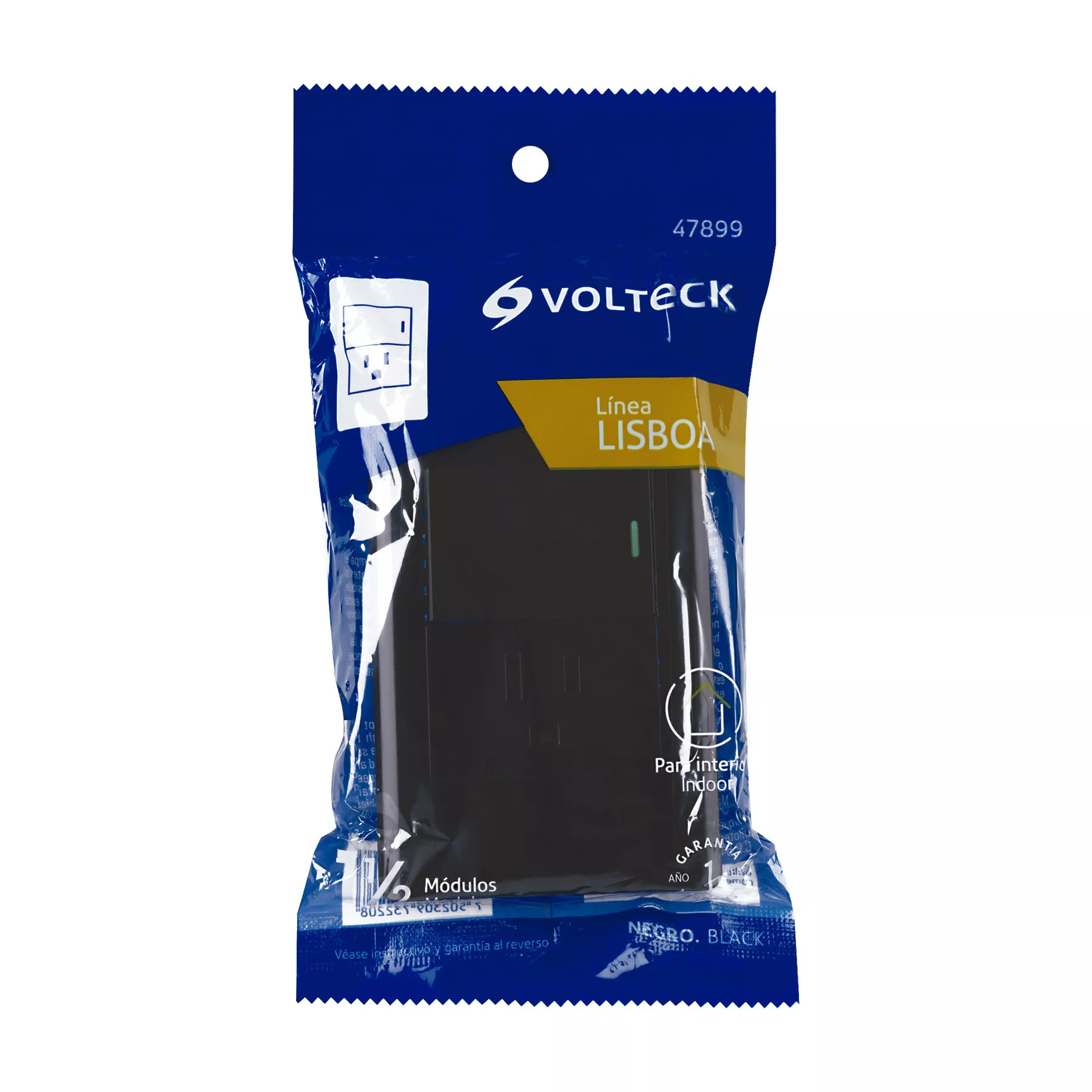Placa armada negra Lisboa... | Volteck